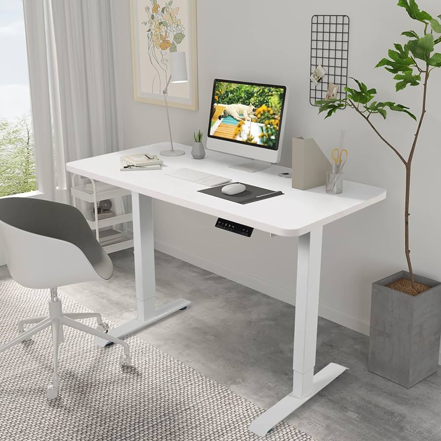 Adjustable height electric desk - First Class Furniture