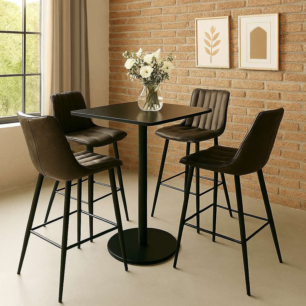 High Dining Chairs with Upholstery - First Class Furniture