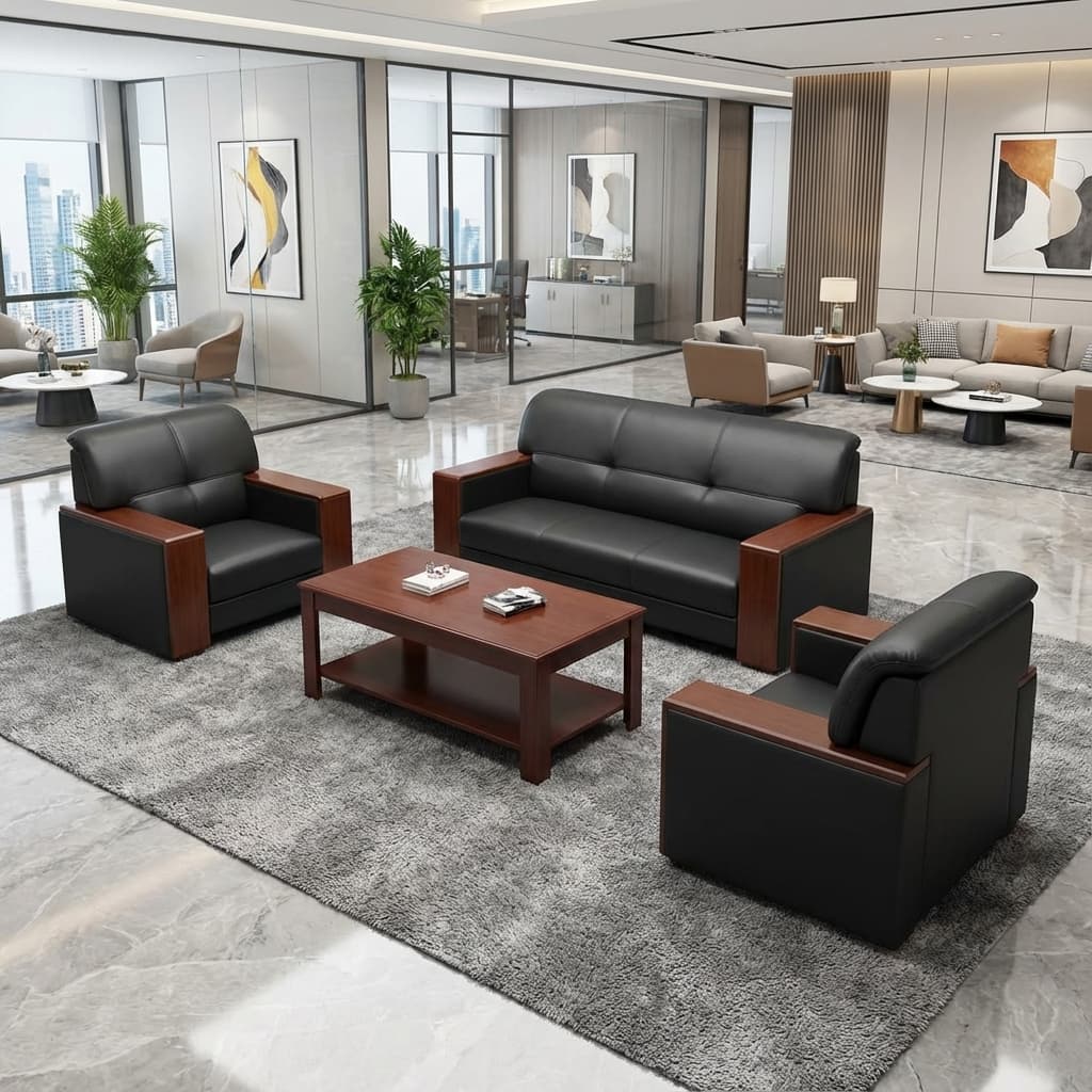 Executive Office Sofa Set - First Class Furniture